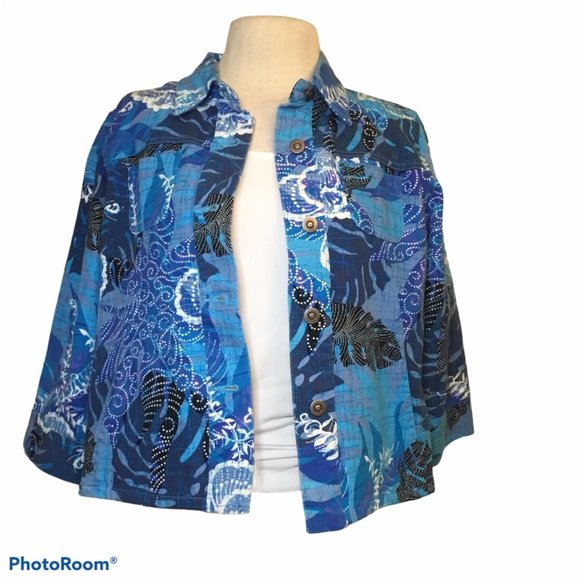 Ruby Rd. | Jackets & Coats | Hues Of Blue Ruby Road Denim Jackets Bold ...